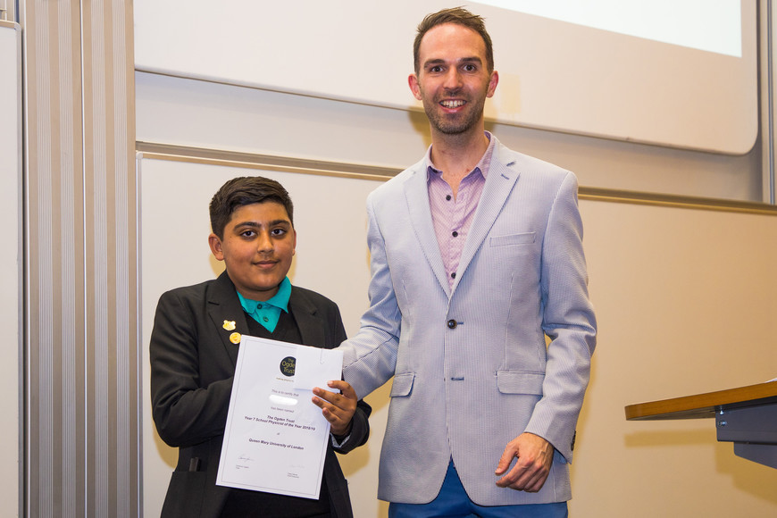 Queen Mary University - Physicist of the Year 2019 - News - Mayfield School
